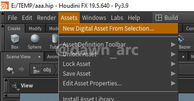 [Houdini]HDA (Digital Asset) Notes